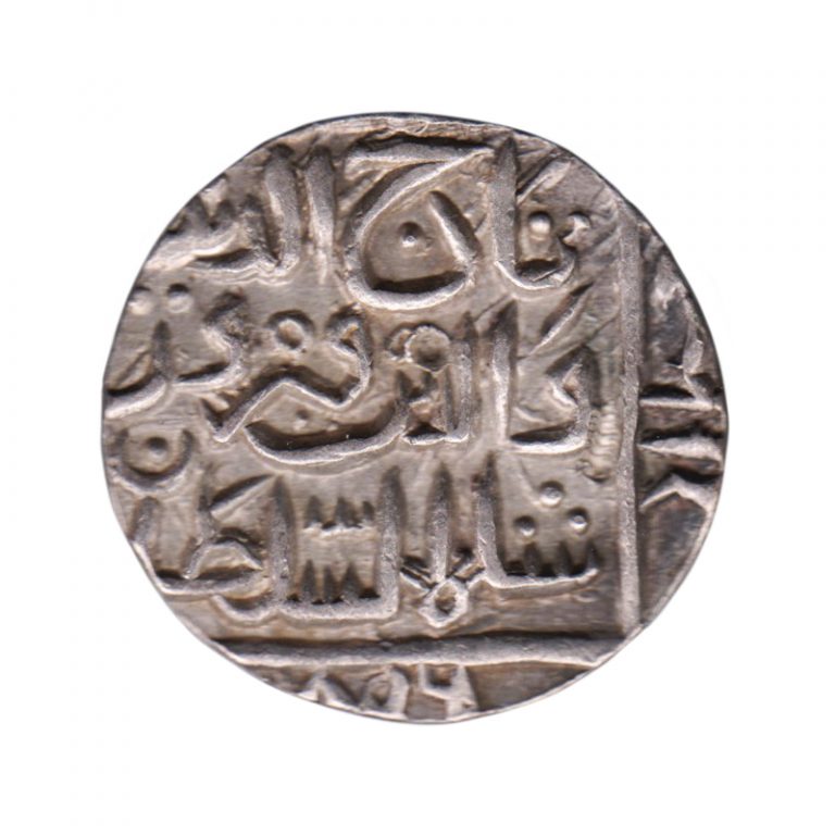 6295. Bahmanid silver tanka, mint off flan (Hadrat Ahsanabad) 807 AH ...